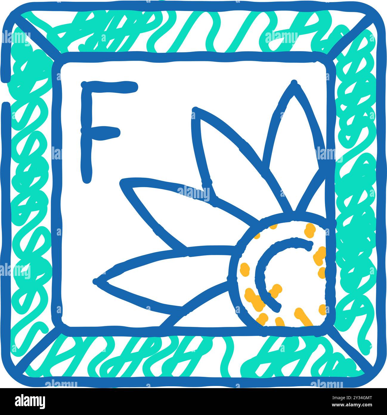 computer keyboard buttons drawing icon doodle illustration Stock Vector ...