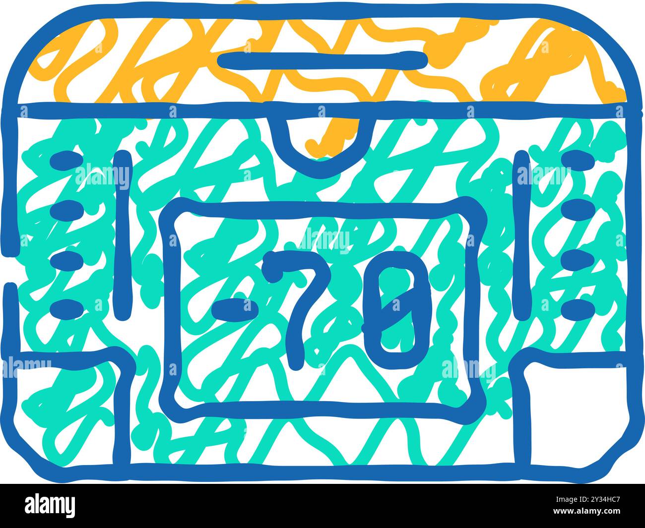 fridge laboratory professional equipment icon doodle illustration Stock ...