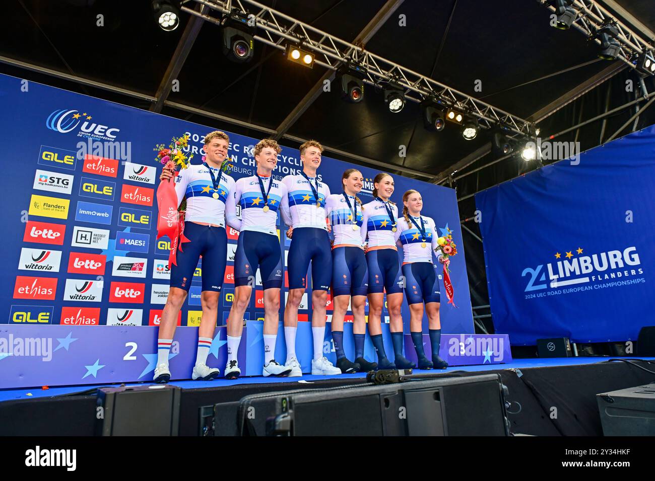 Europameister MOURIS Michiel, SCHAPER Joeri, SCHOONVELDE Gijs, KOOPS ...