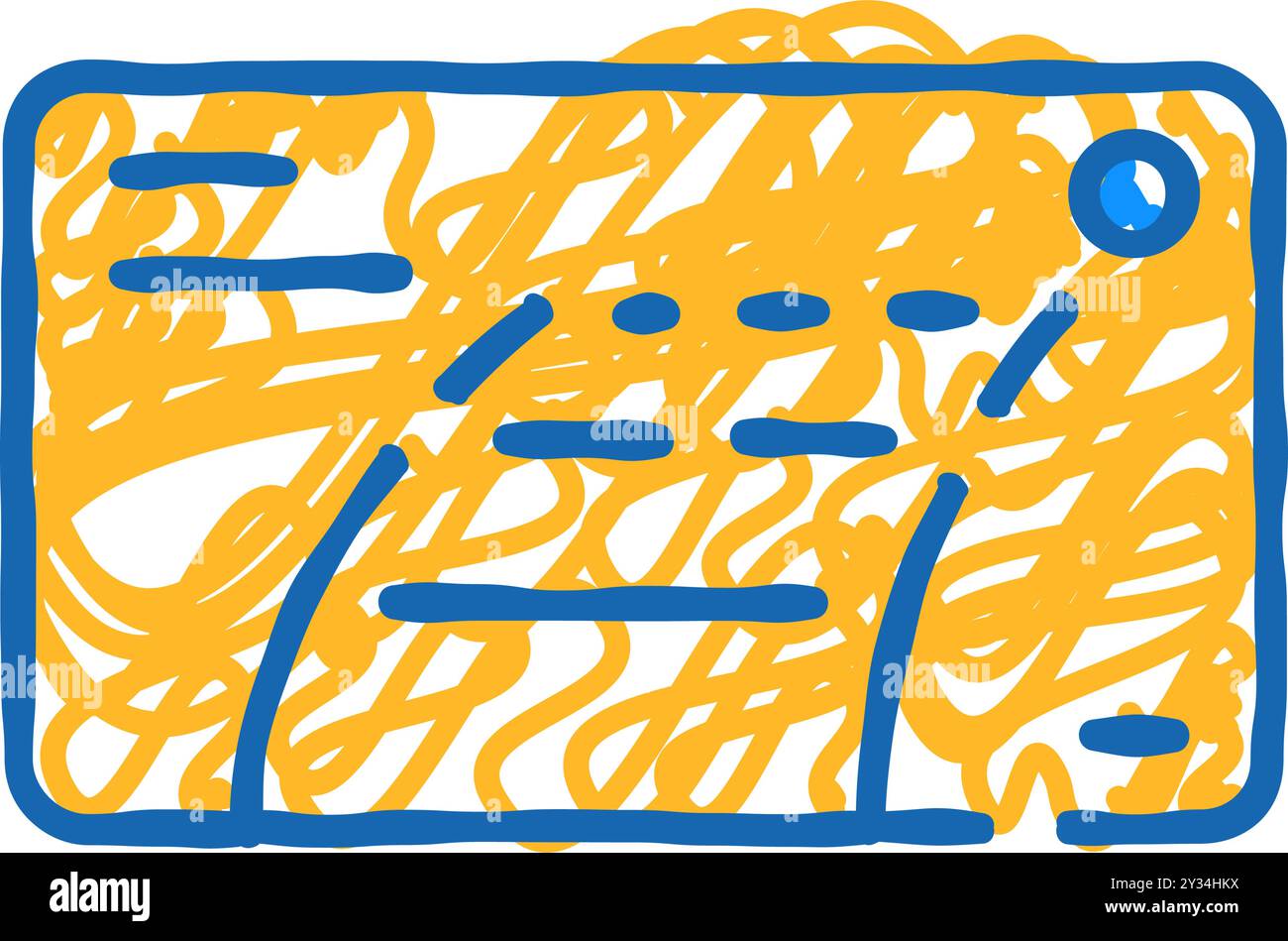 car rear view camera viewfinder icon doodle illustration Stock Vector ...