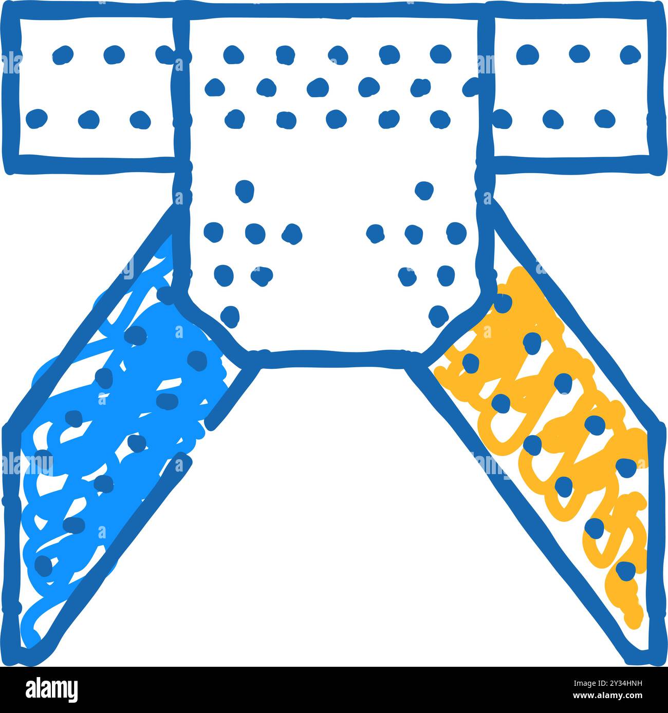 metal structure construction part icon doodle illustration Stock Vector ...