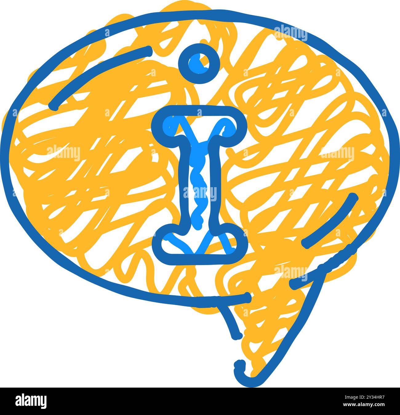 information speech icon doodle illustration Stock Vector Image & Art ...