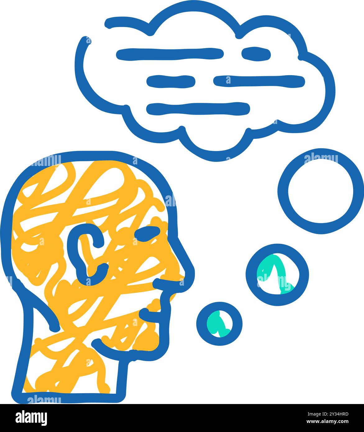 speaking human icon doodle illustration Stock Vector Image & Art - Alamy