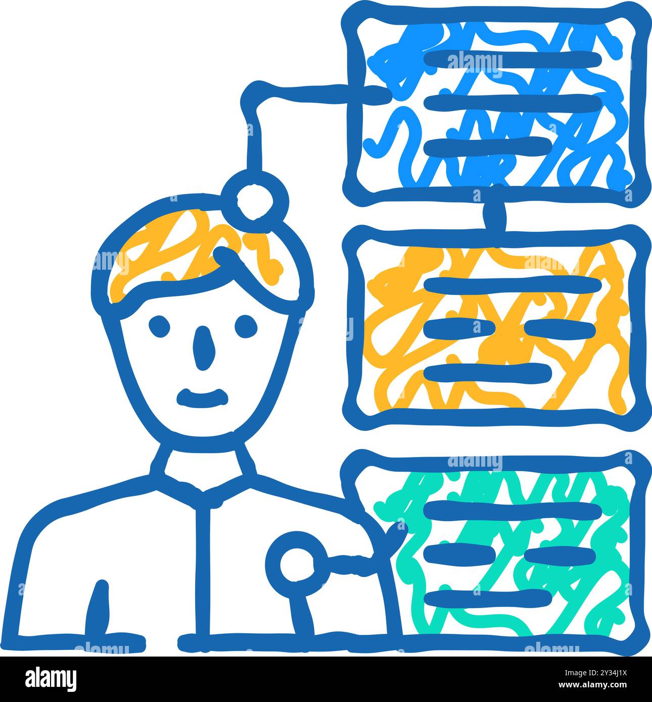 Hand drawn cloud artificial intelligence Cut Out Stock Images ...