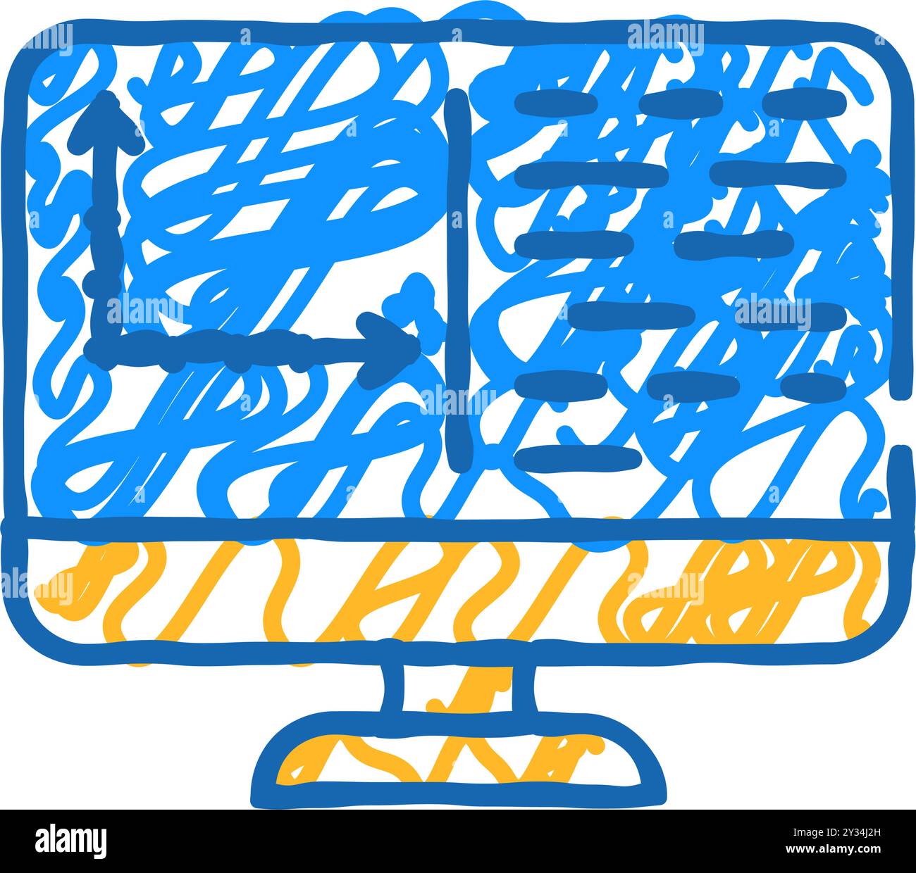 programming data science icon doodle illustration Stock Vector Image ...