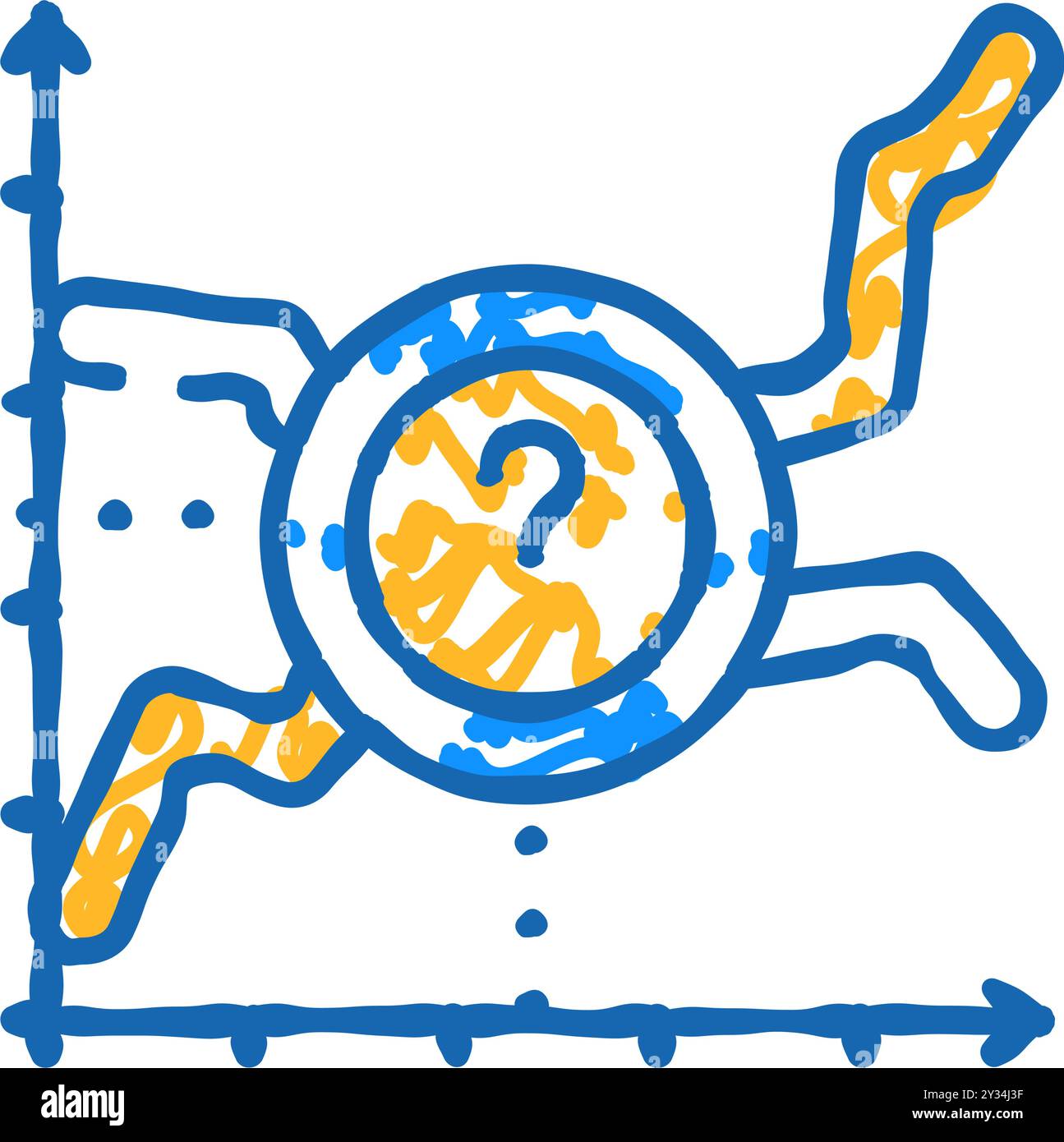 analyze data science icon doodle illustration Stock Vector Image & Art ...