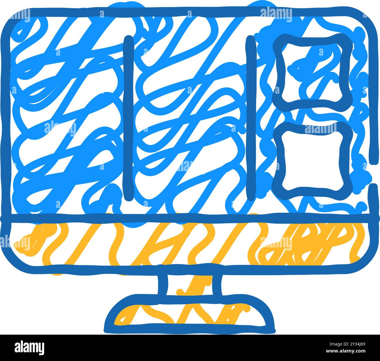 Programming code doodle icon Stock Vector Images - Alamy