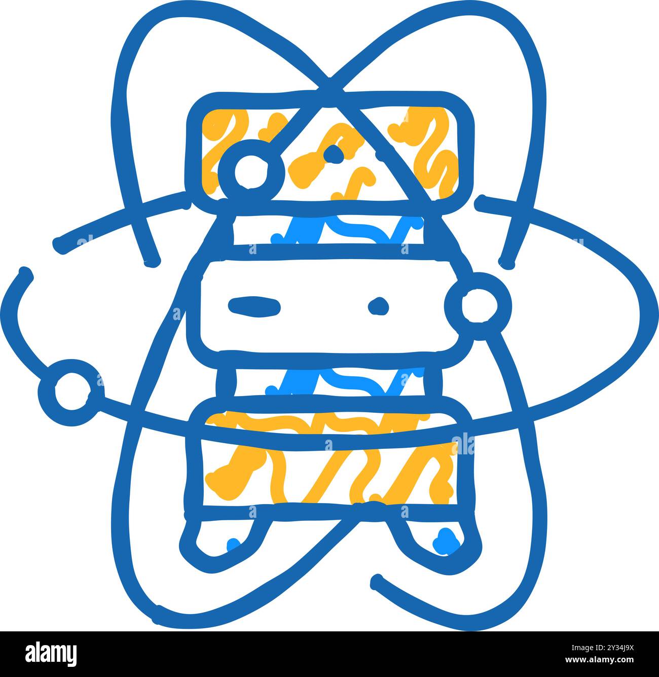 quantum computer, data server icon doodle illustration Stock Vector Image & Art - Alamy