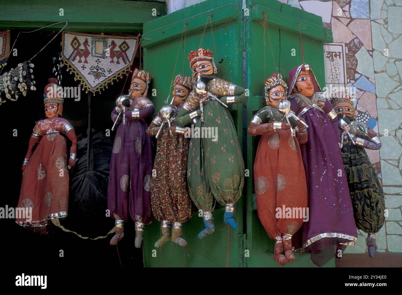 a indian Kitputli Dance Puppet figures shop in the City of Jaipur in ...