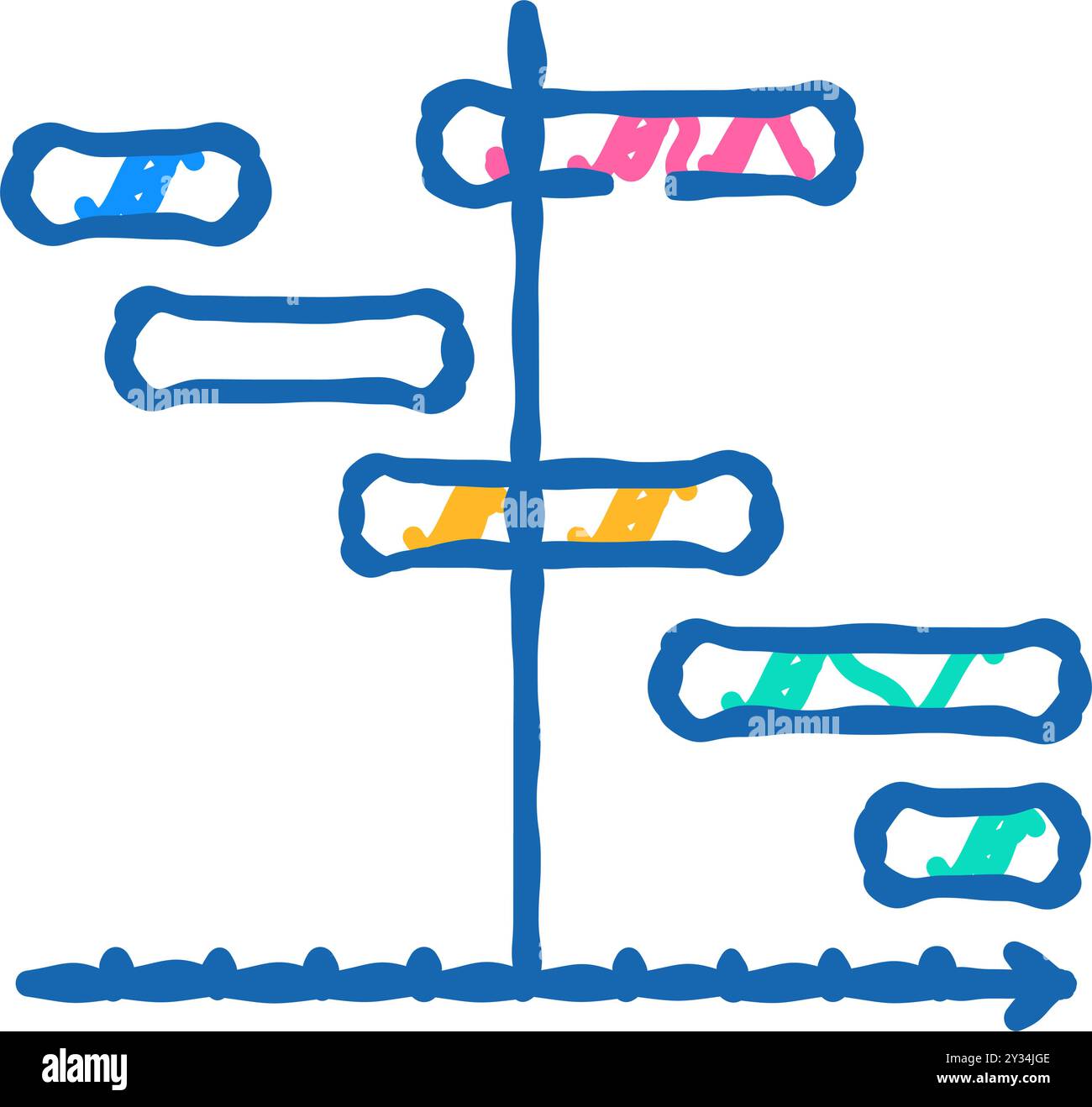 separation of tasks icon doodle illustration Stock Vector Image & Art ...