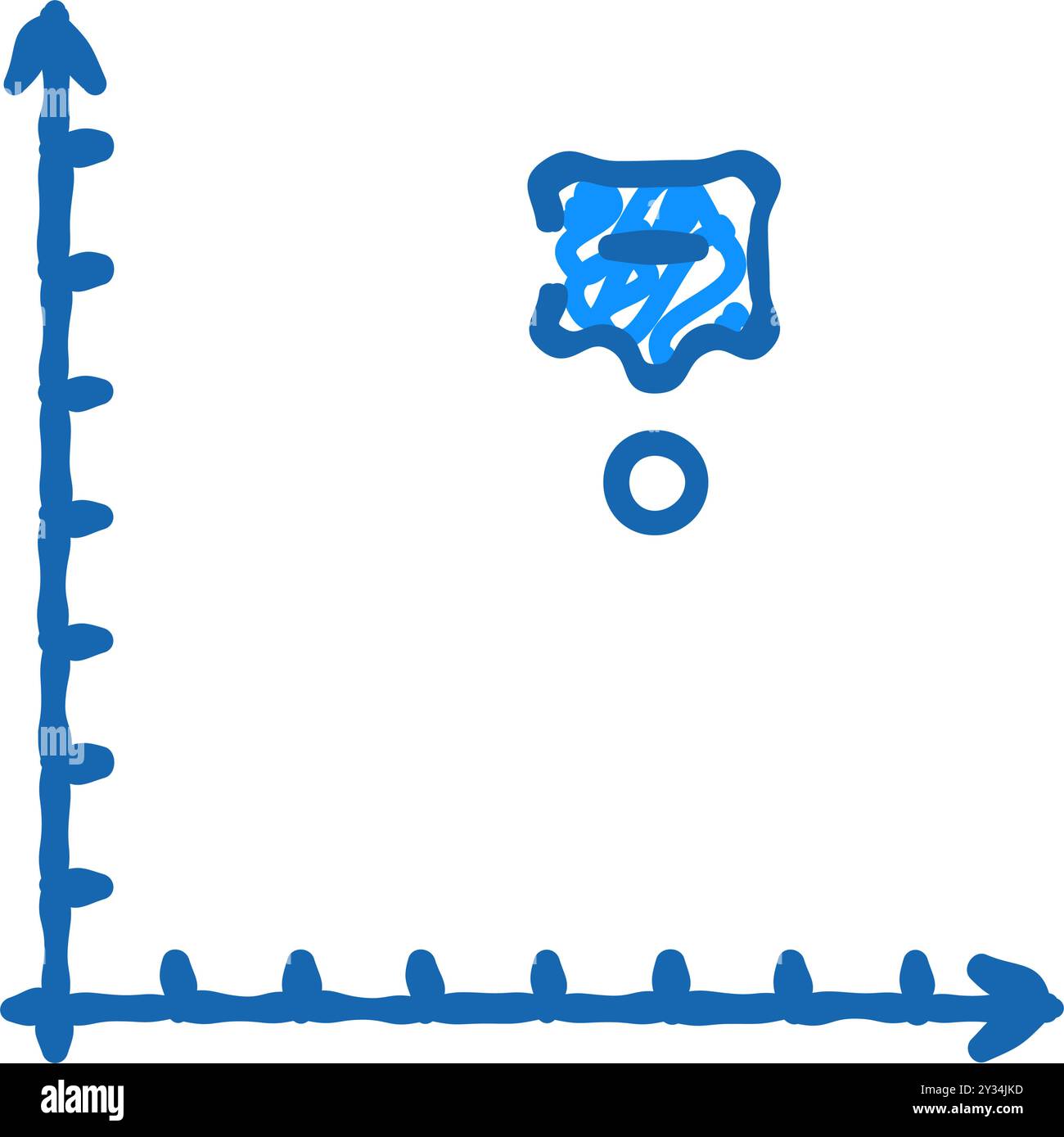 dot plot visualization icon doodle illustration Stock Vector Image ...