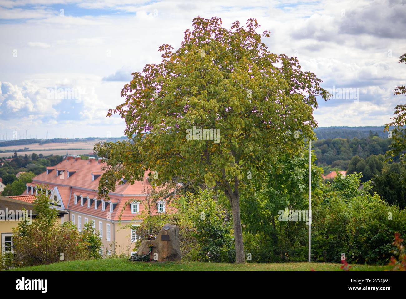 Ballenstedt, Germany. 12th Sep, 2024. The memorial stone for Joachim ...