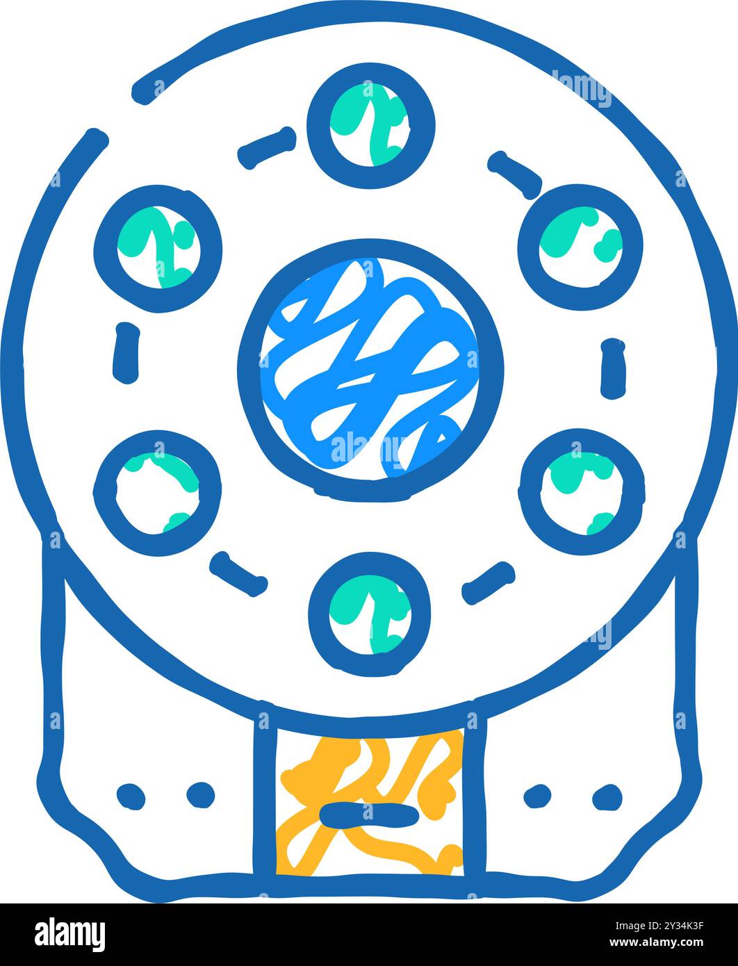 centrifuge laboratory equipment icon doodle illustration Stock Vector ...