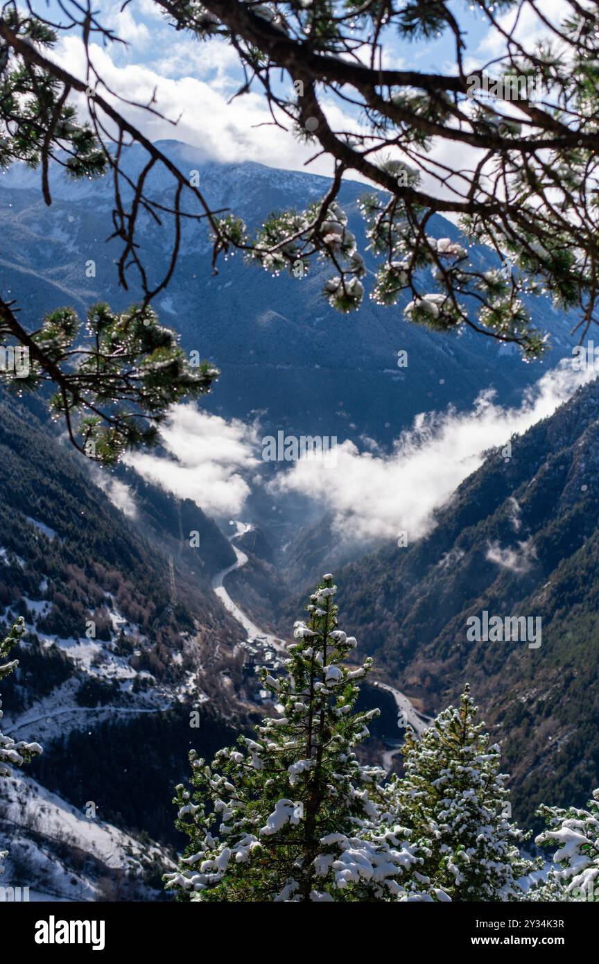 Luxury witer resort in Andorra la Vella Stock Photo - Alamy