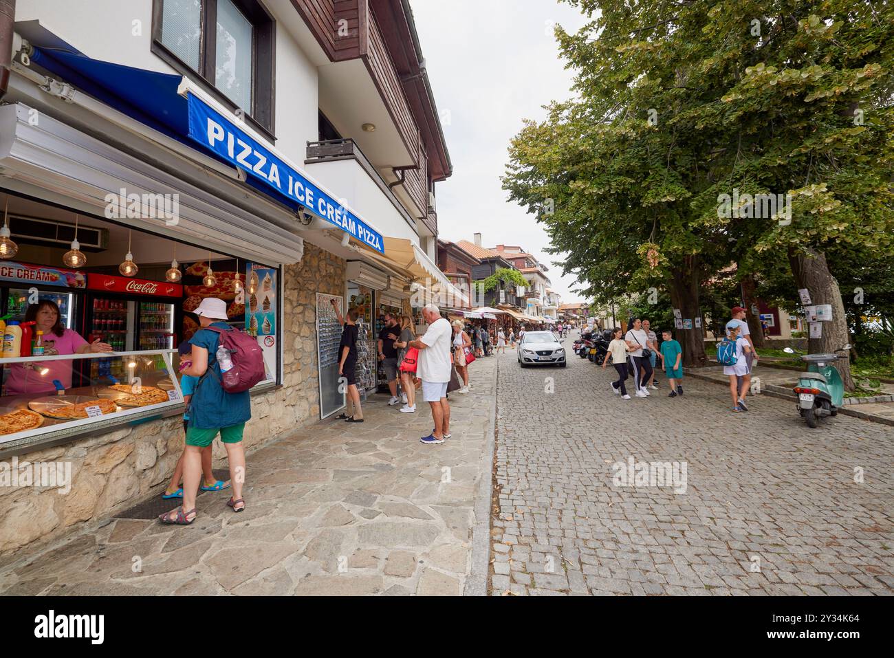 Nessebar Bulgaria 30 August 2024. images from the old historical center ...