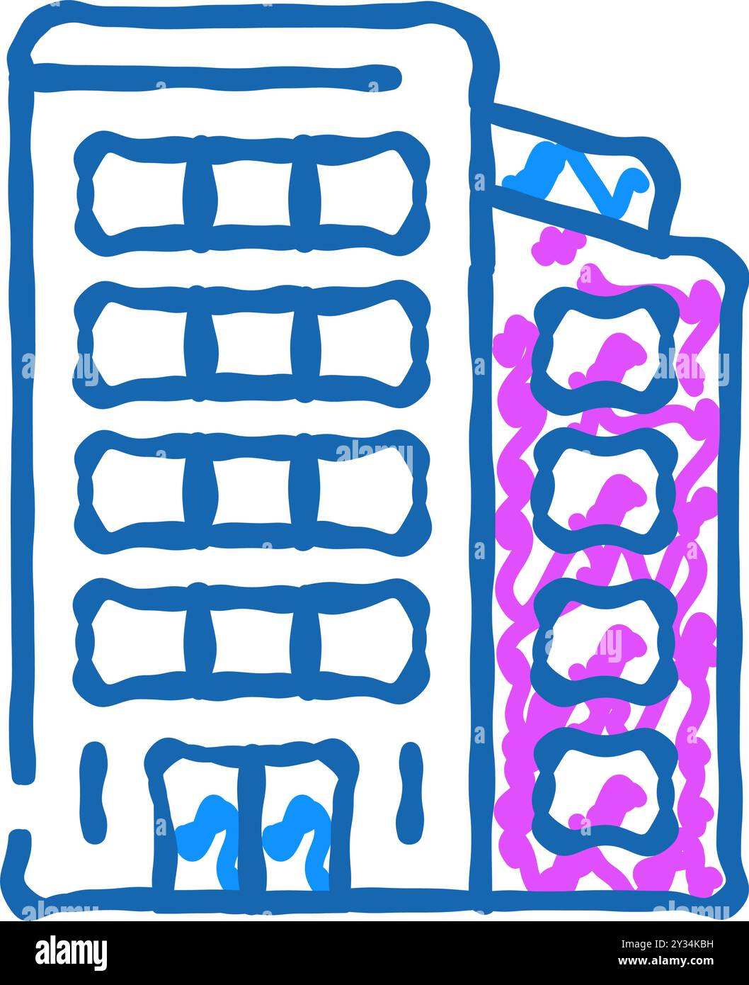 company business management icon doodle illustration Stock Vector Image ...