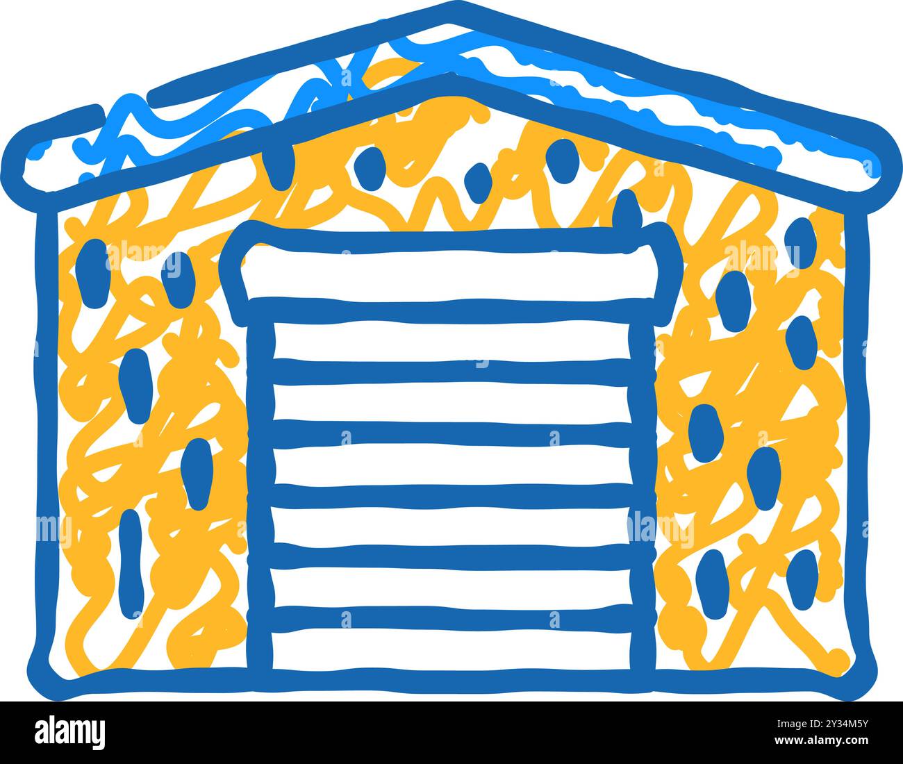 Metal barn roof Stock Vector Images - Alamy