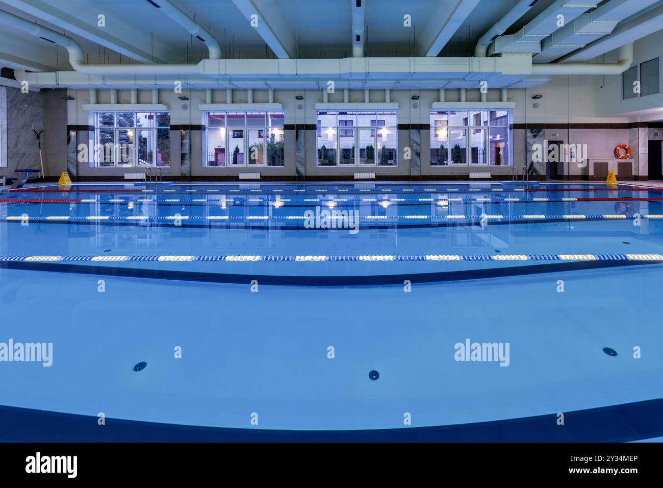interior of modern swimming pool Stock Photo - Alamy