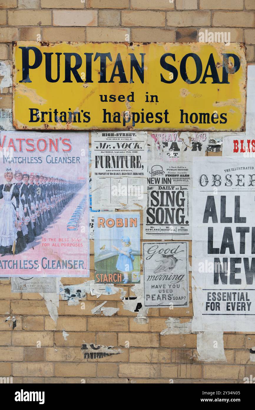 Vintage Puritan Soap advert advertising advertiesement Stock Photo - Alamy