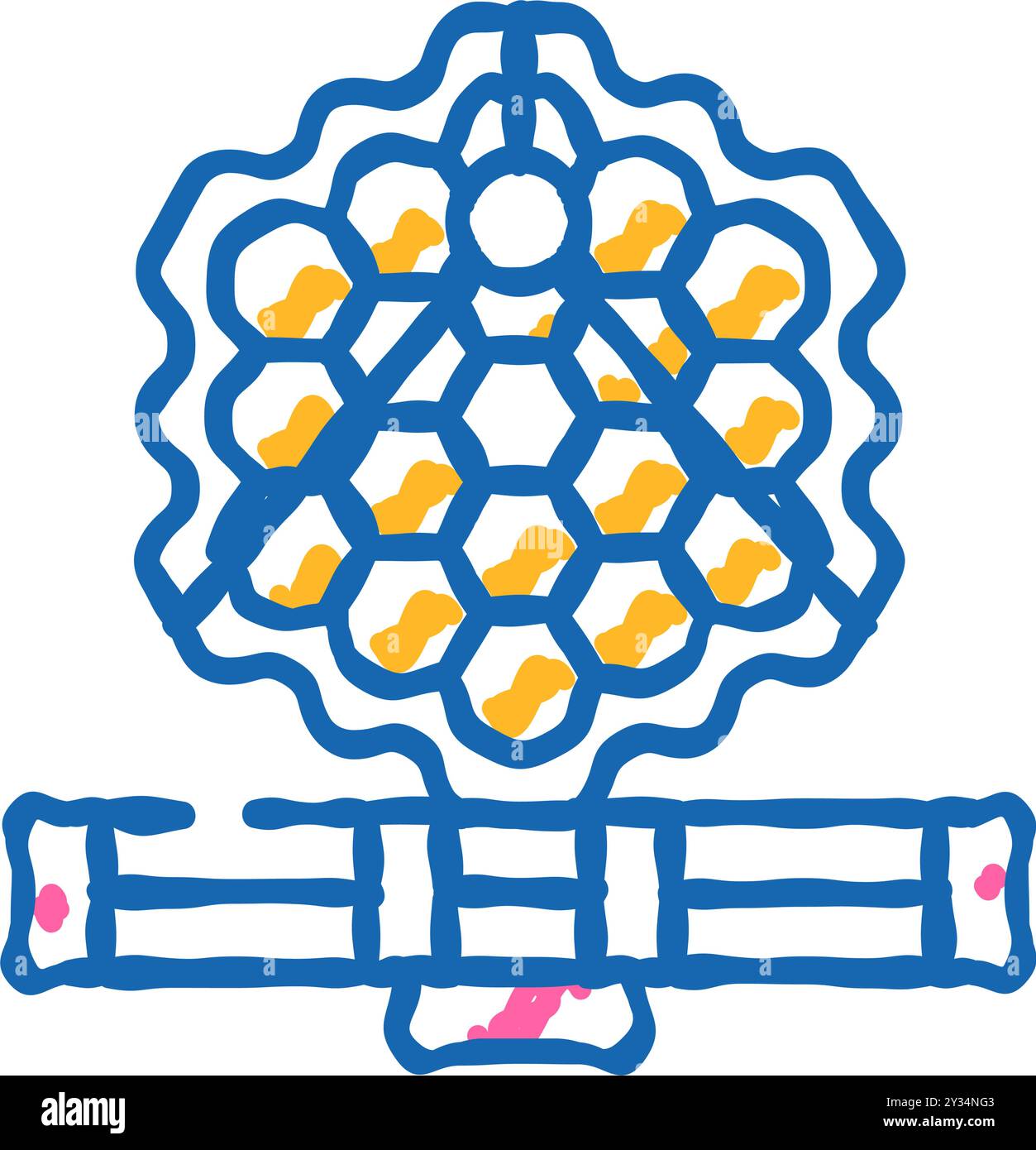 james webb space telescope icon doodle illustration Stock Vector Image ...