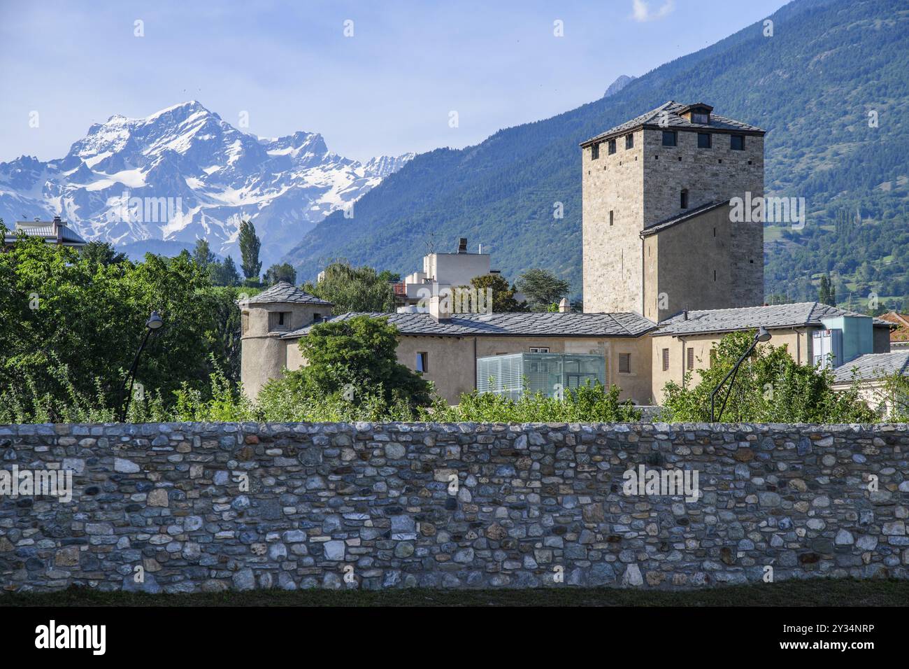 View of historic former prison until 1984 prison prison complex with ...