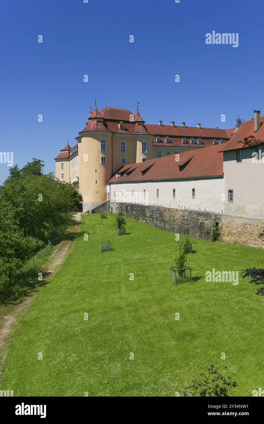 Ellwangen Castle, seat of the prince provosts of Ellwangen, manor house ...