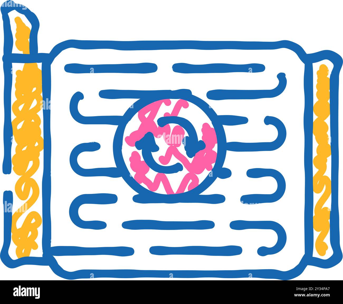 cooling radiator car part icon doodle illustration Stock Vector Image ...