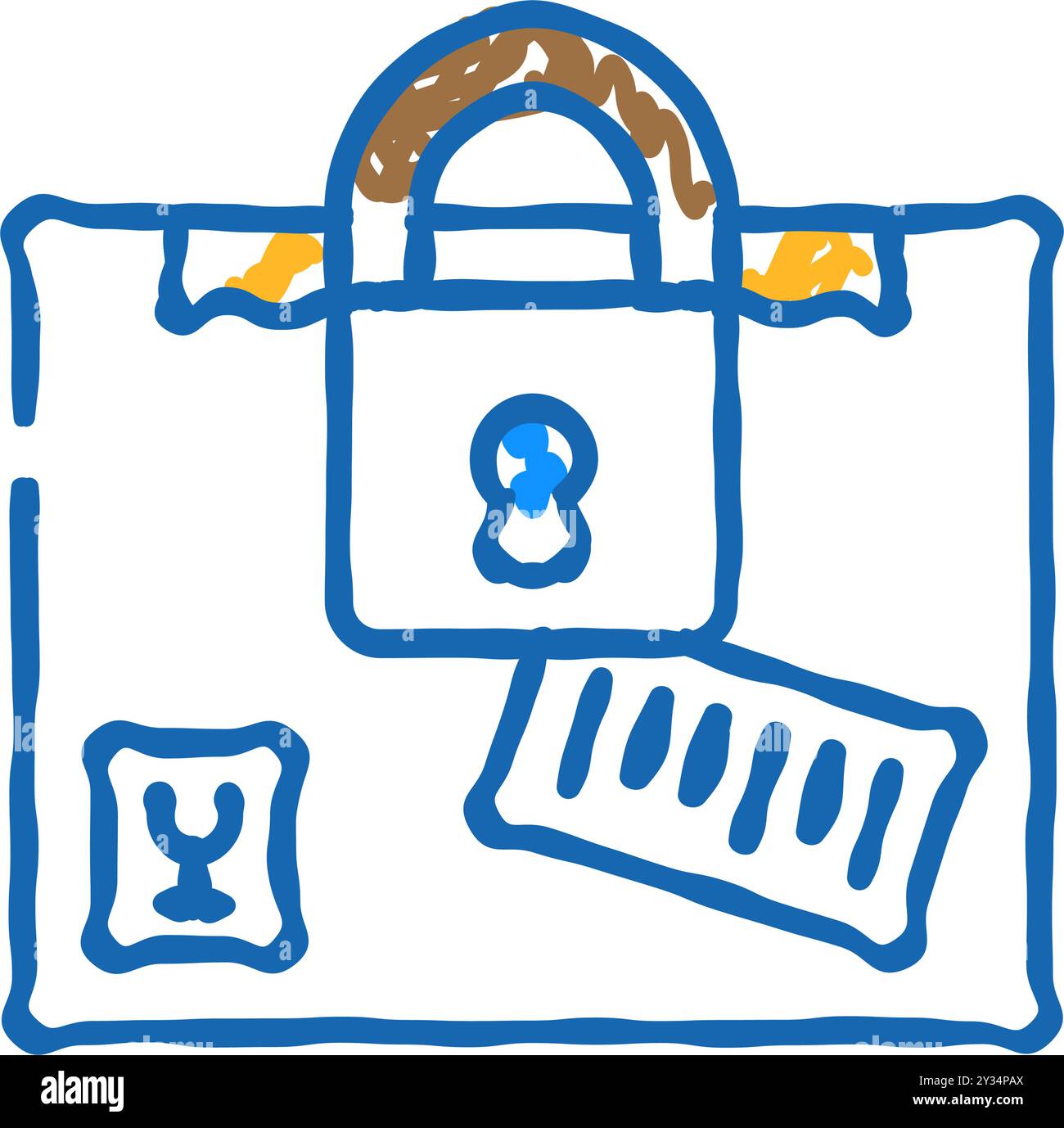 sealed cargo icon doodle illustration Stock Vector Image & Art - Alamy