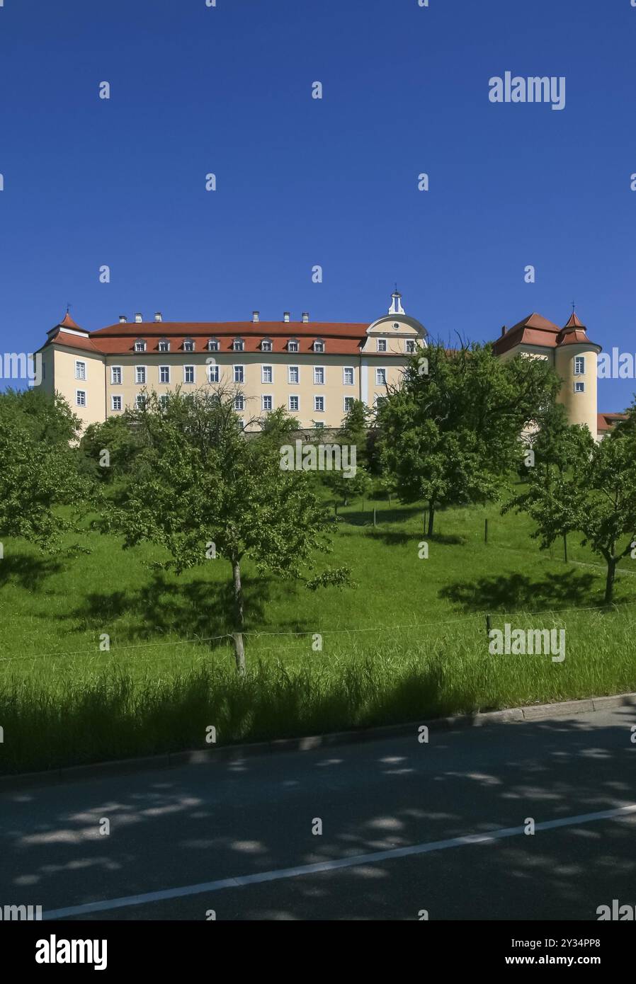 Ellwangen Castle, seat of the prince provosts of Ellwangen, manor house ...