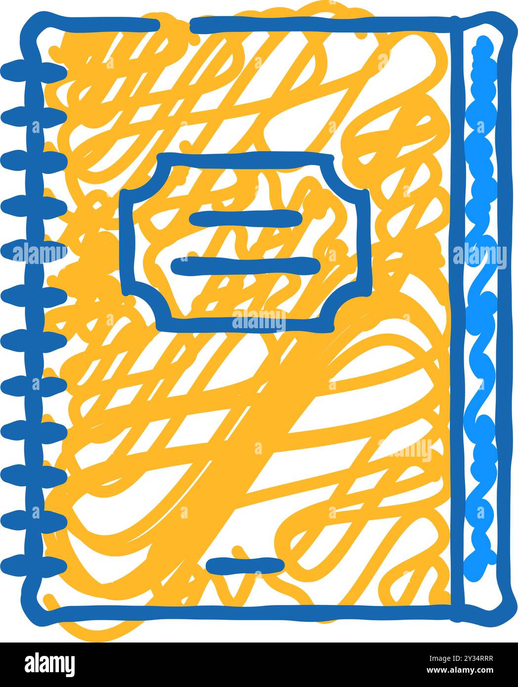 spring diary icon doodle illustration Stock Vector Image & Art - Alamy