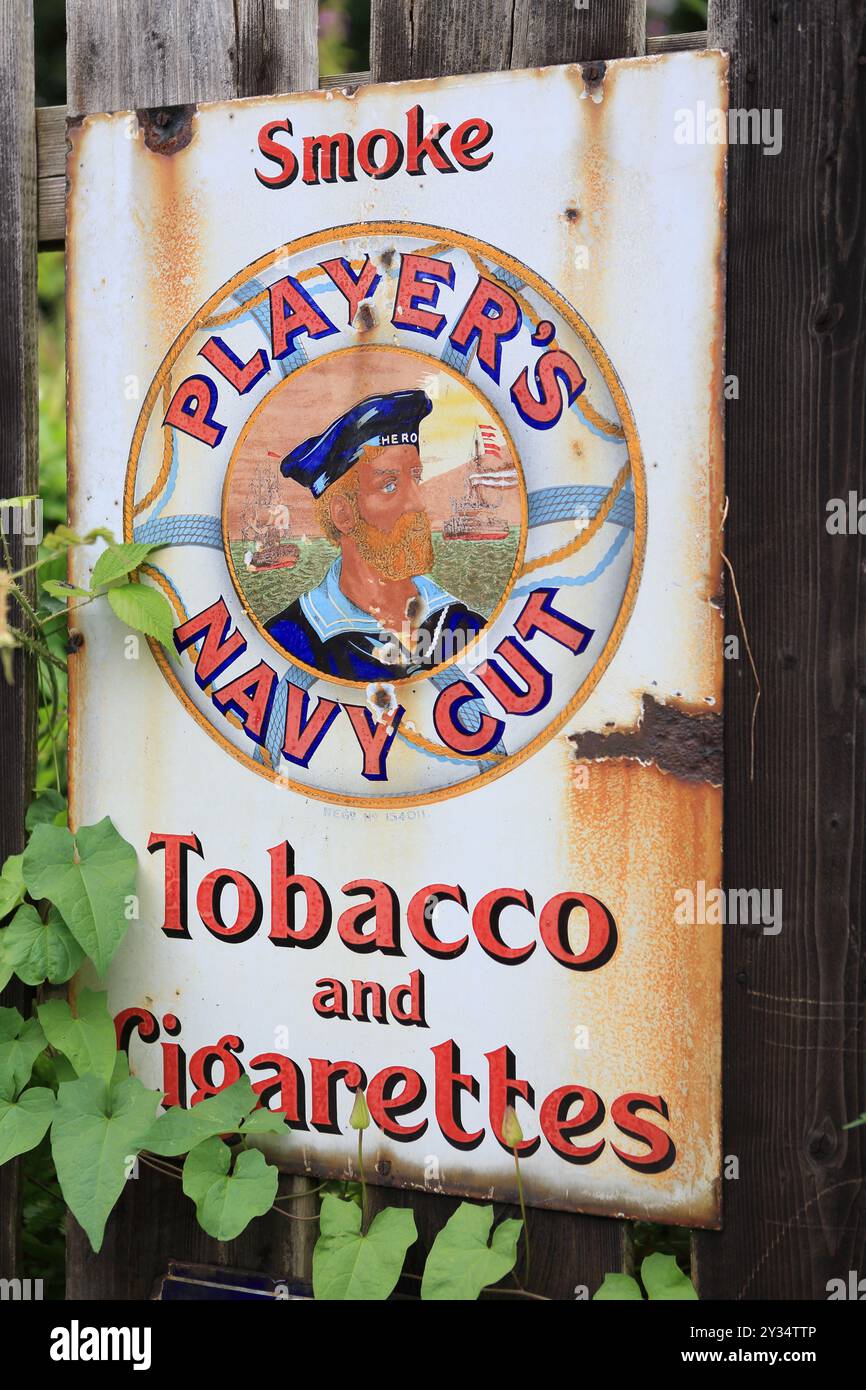 Vintage tobacco advert Players Navy Cut advertising advertiesement ...