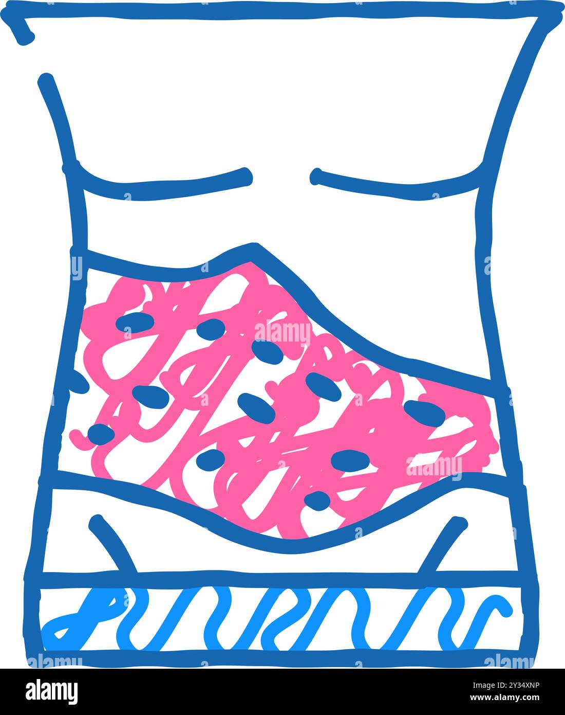 shingles skin disease icon doodle illustration Stock Vector Image & Art ...