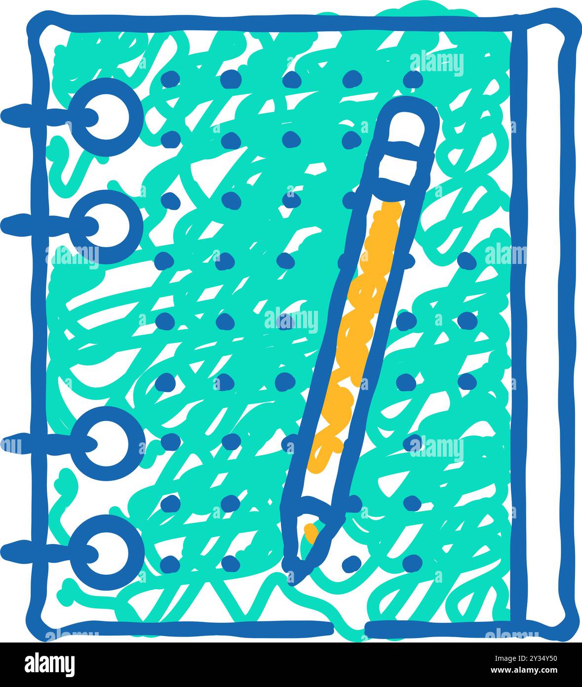 drawing diary icon doodle illustration Stock Vector Image & Art - Alamy