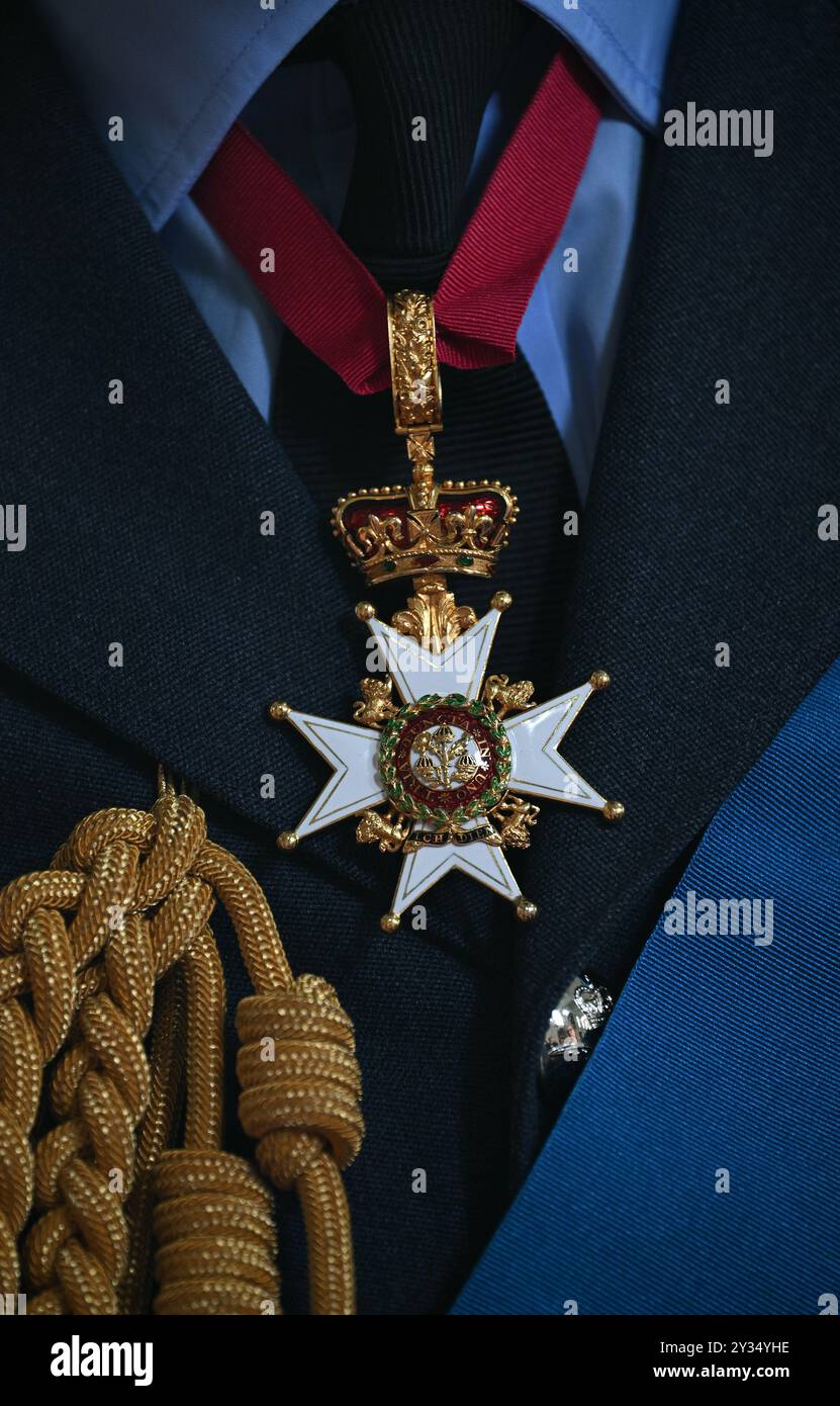 The medals and insignia worn by the Prince of Wales, pictured as he ...