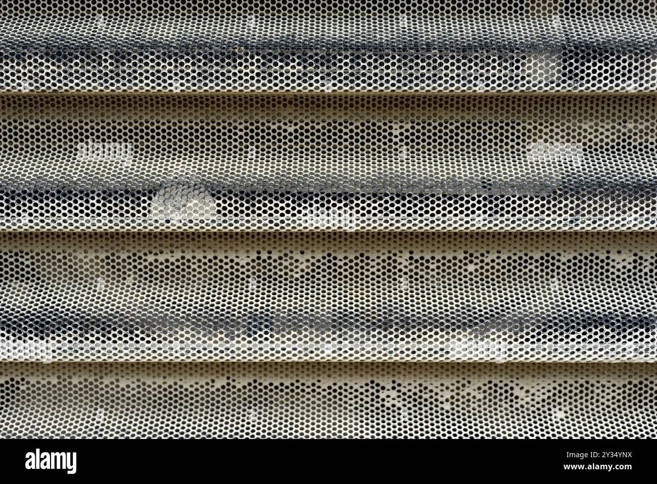 Detail of the radiator grille on road construction vehicle Stock Photo ...