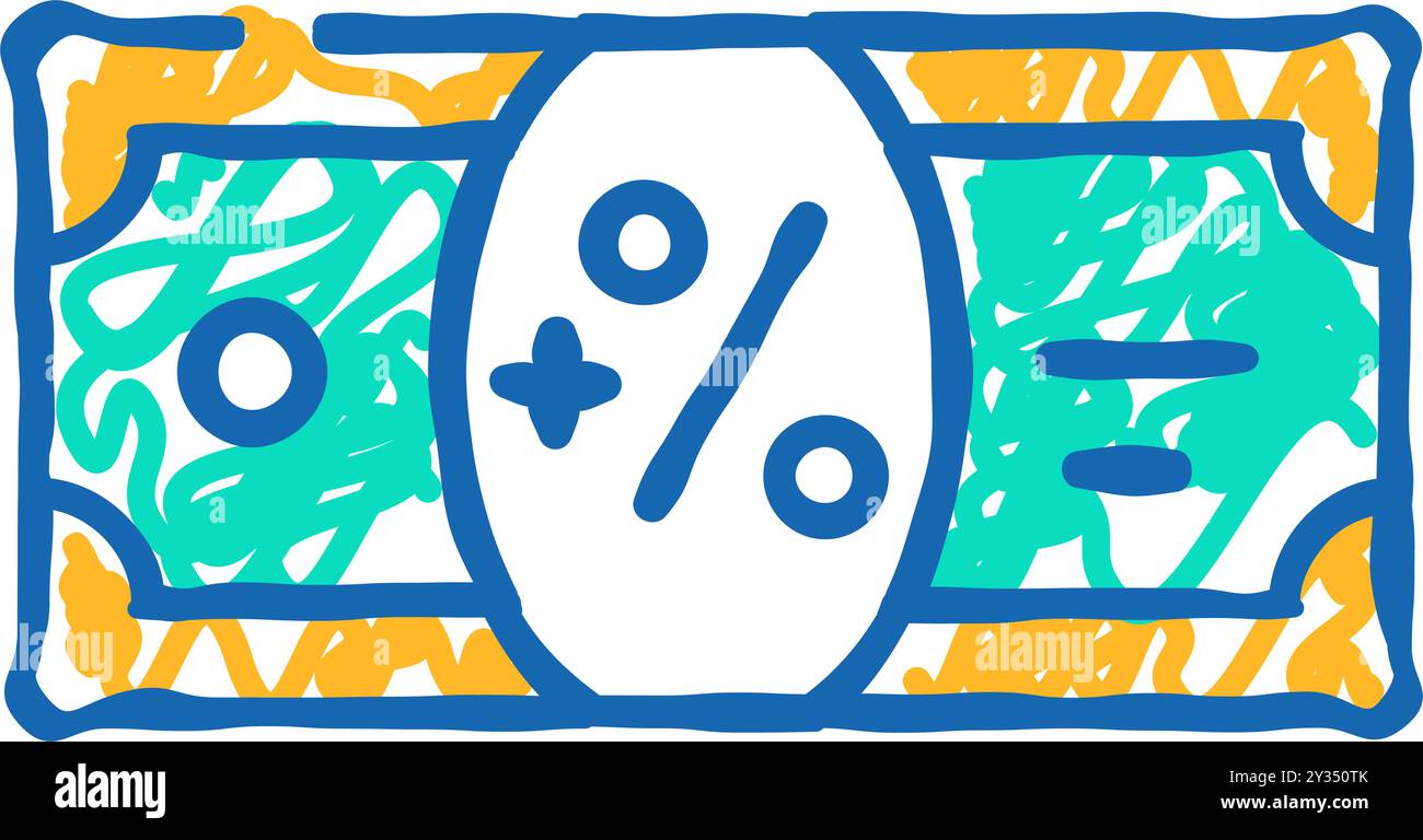 dividend passive income icon doodle illustration Stock Vector Image ...