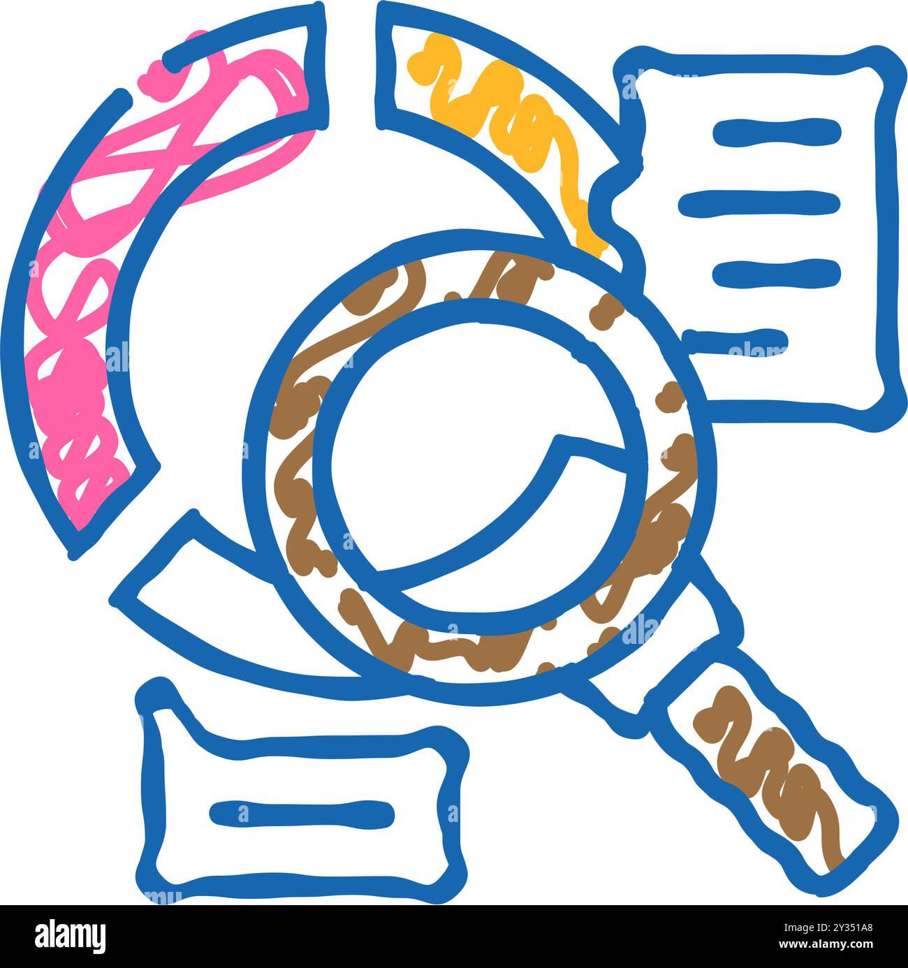 research chart icon doodle illustration Stock Vector Image & Art - Alamy