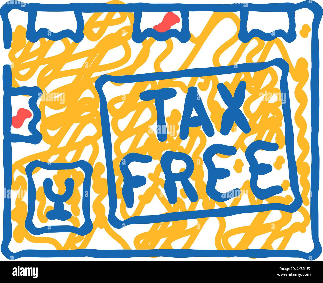 tax exemption icon doodle illustration Stock Vector Image & Art - Alamy