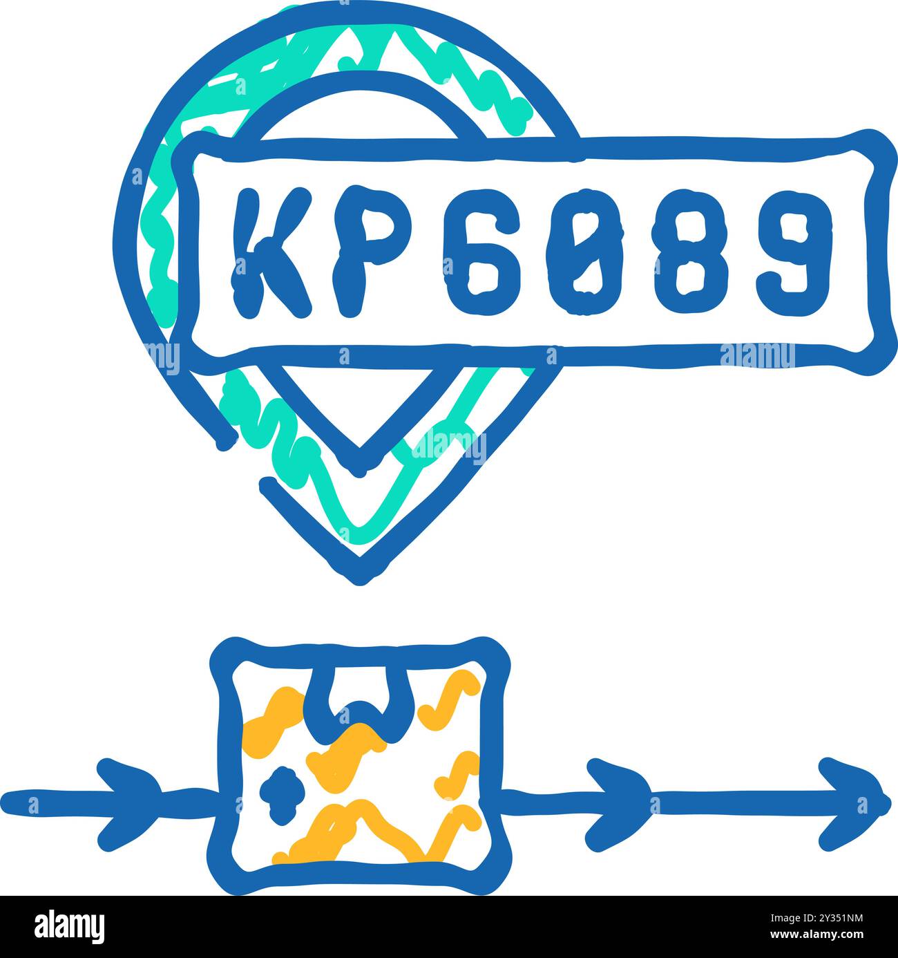 tracking number icon doodle illustration Stock Vector Image & Art - Alamy