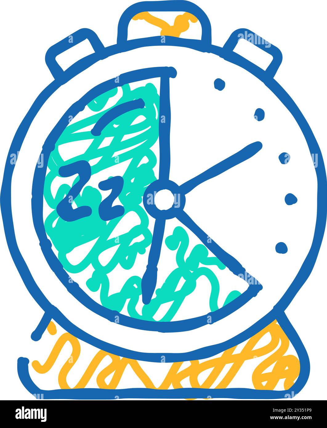 sleep hours icon doodle illustration Stock Vector Image & Art - Alamy