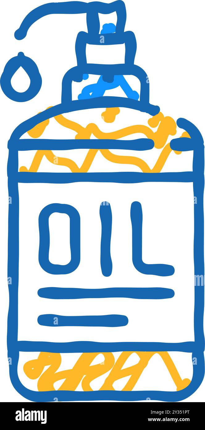 oil massage icon doodle illustration Stock Vector Image & Art - Alamy
