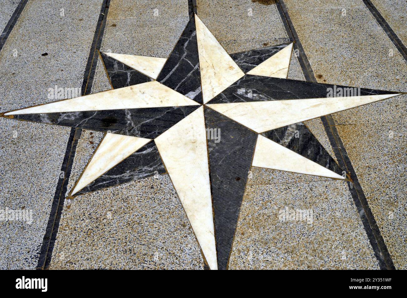 Symbol to create on the stone floor with diamonds Stock Photo - Alamy