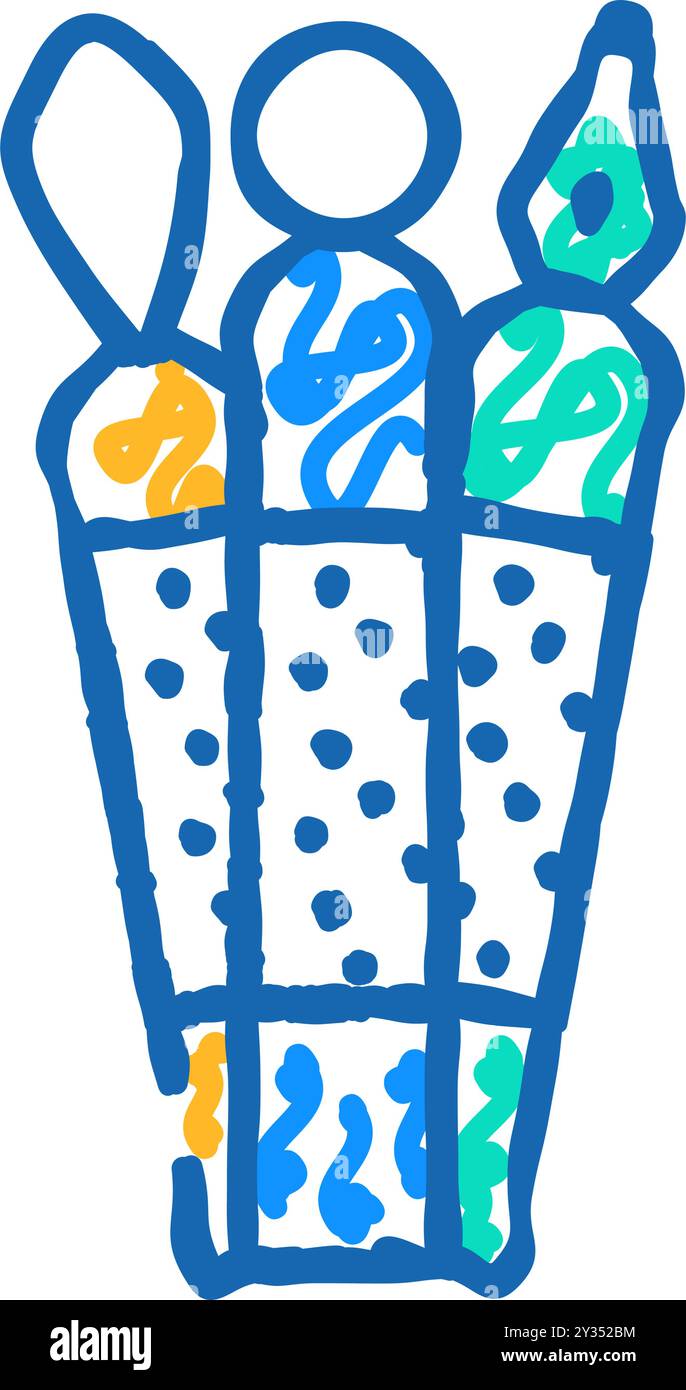 tools for cleaning skin icon doodle illustration Stock Vector Image ...