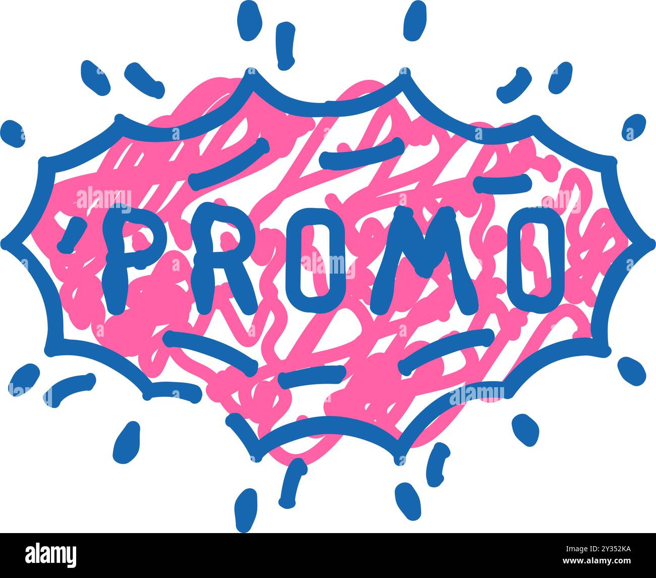 explosion promo icon doodle illustration Stock Vector Image & Art - Alamy