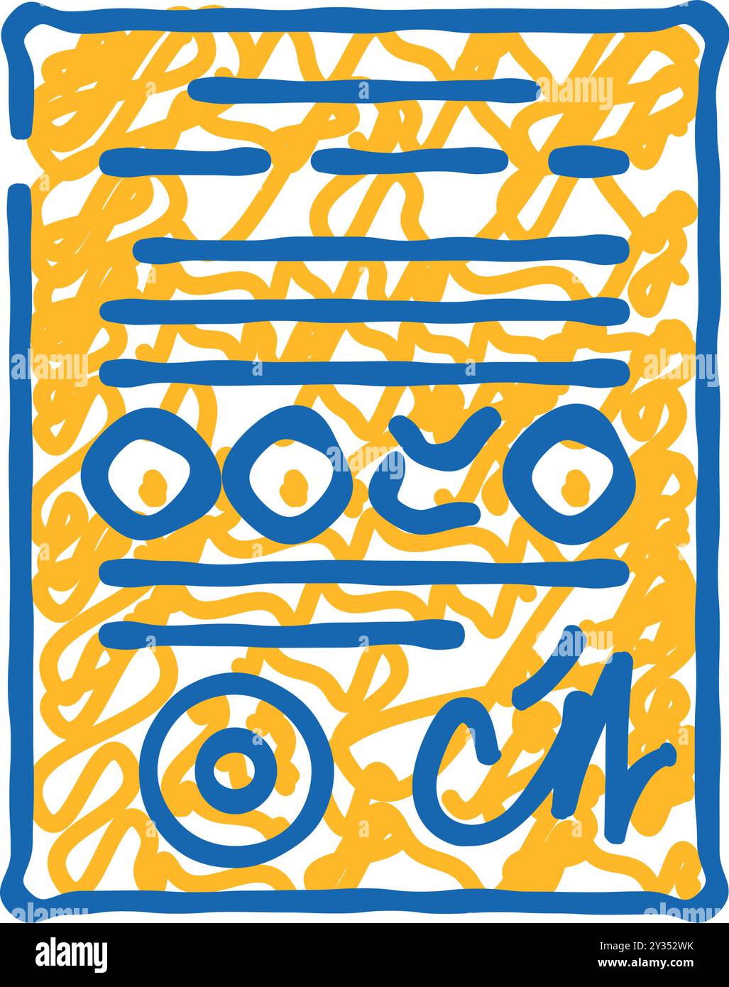 examination documents icon doodle illustration Stock Vector Image & Art ...