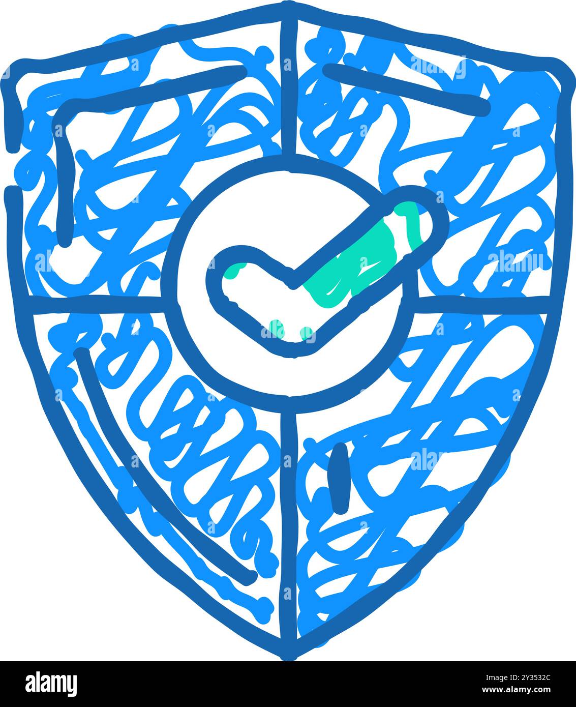 assurance compliance icon doodle illustration Stock Vector Image & Art ...