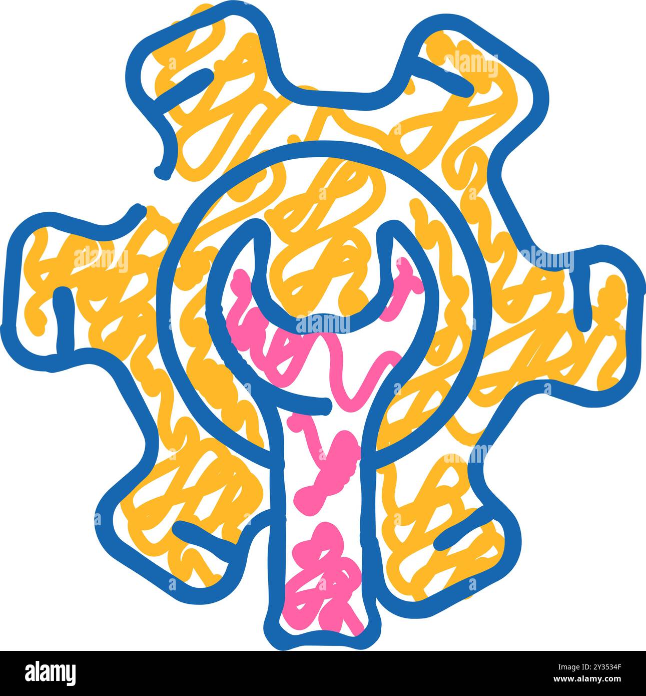 gear repair process icon doodle illustration Stock Vector Image & Art ...