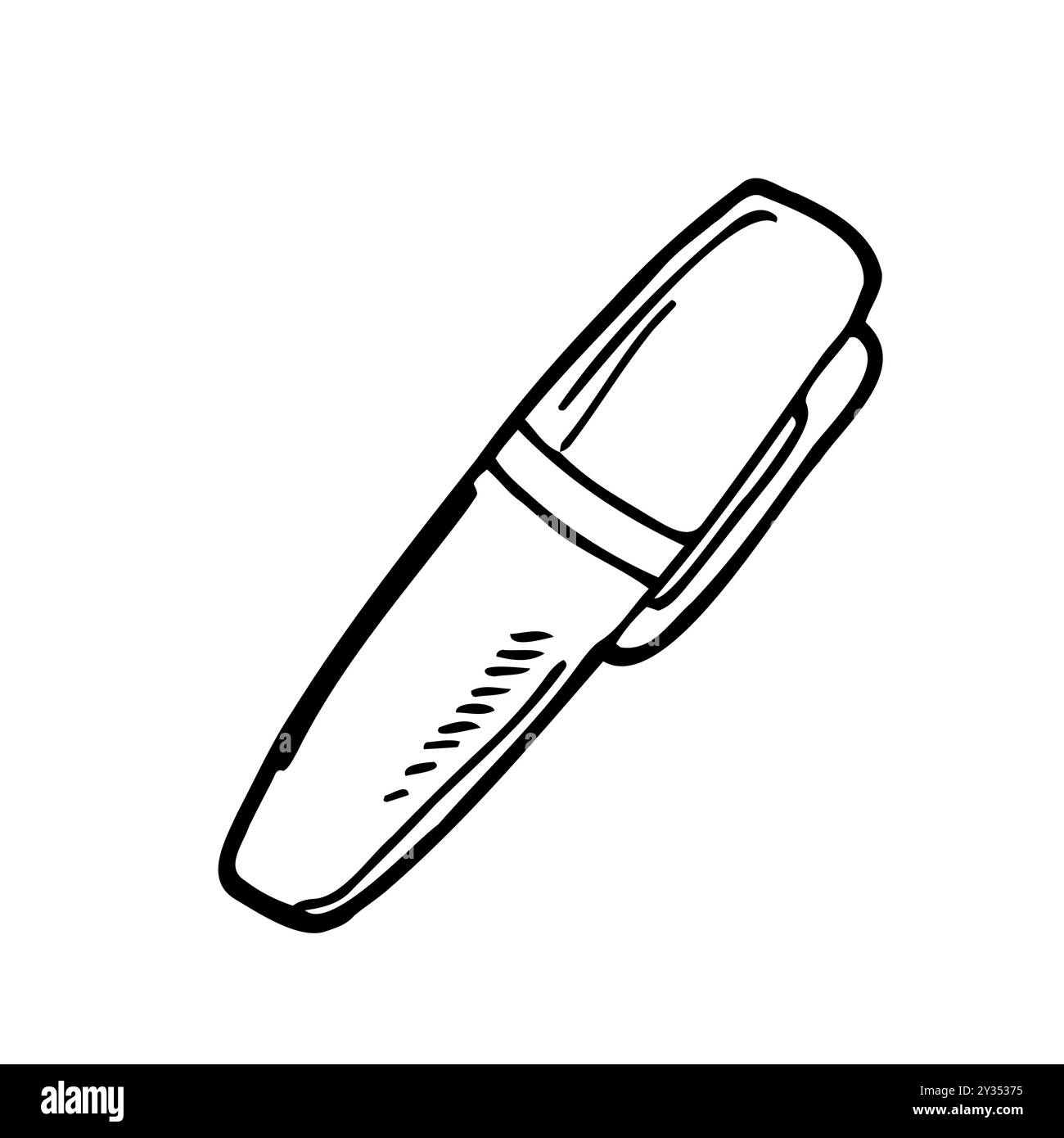 Felt pen black ink Stock Vector Images - Alamy
