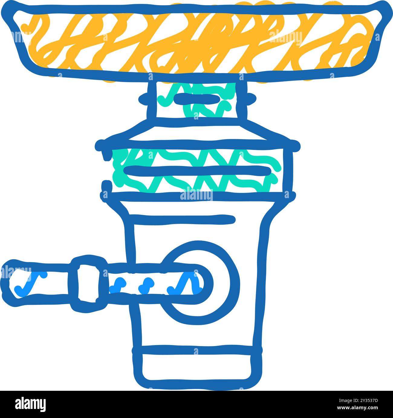 garbage disposal icon doodle illustration Stock Vector Image & Art - Alamy
