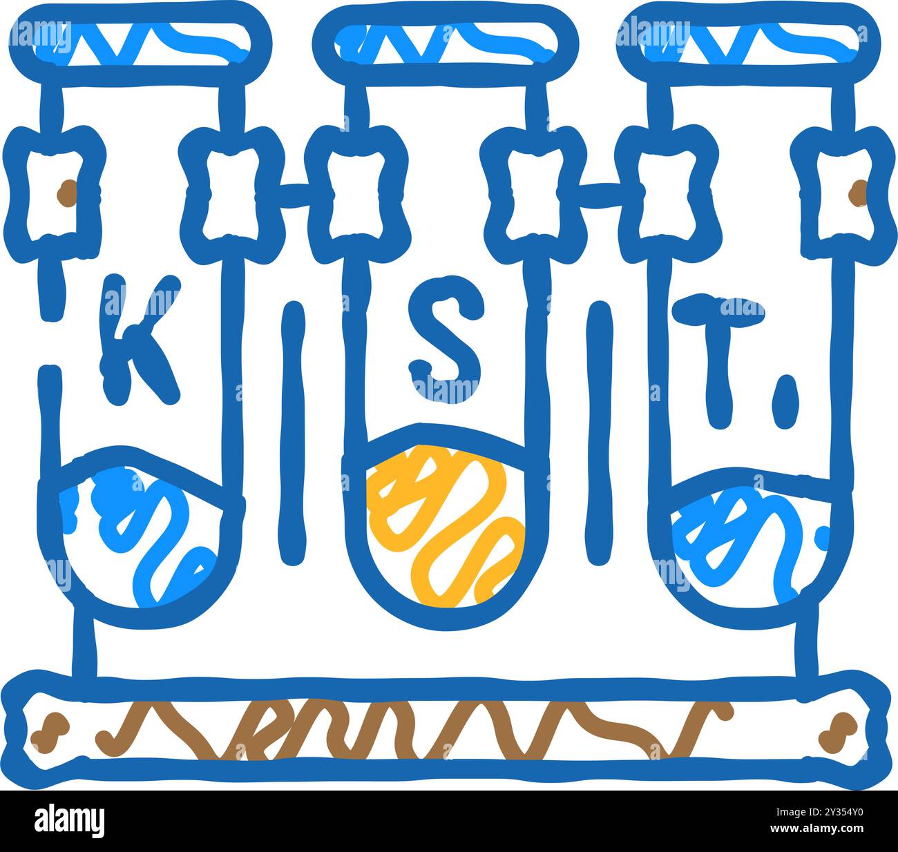 inorganic chemistry icon doodle illustration Stock Vector Image & Art ...